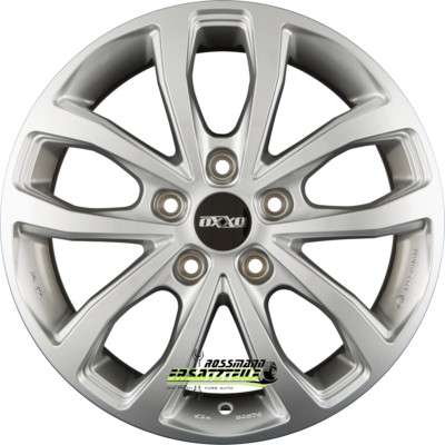 4x Oxxo Hyperion silver 6.5x16 ET60 - LK5/160 ML65.1 OX11-651660-F5-07 ...