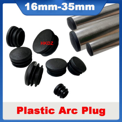 Plastic Round Arc Plug Blanking End Cap Curved Tube Pipe Insert Plugs ...
