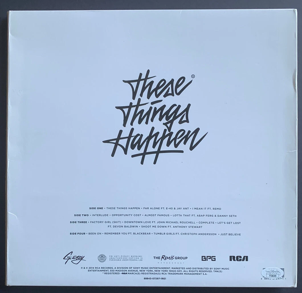 G Eazy Album Cover These Things Happen
