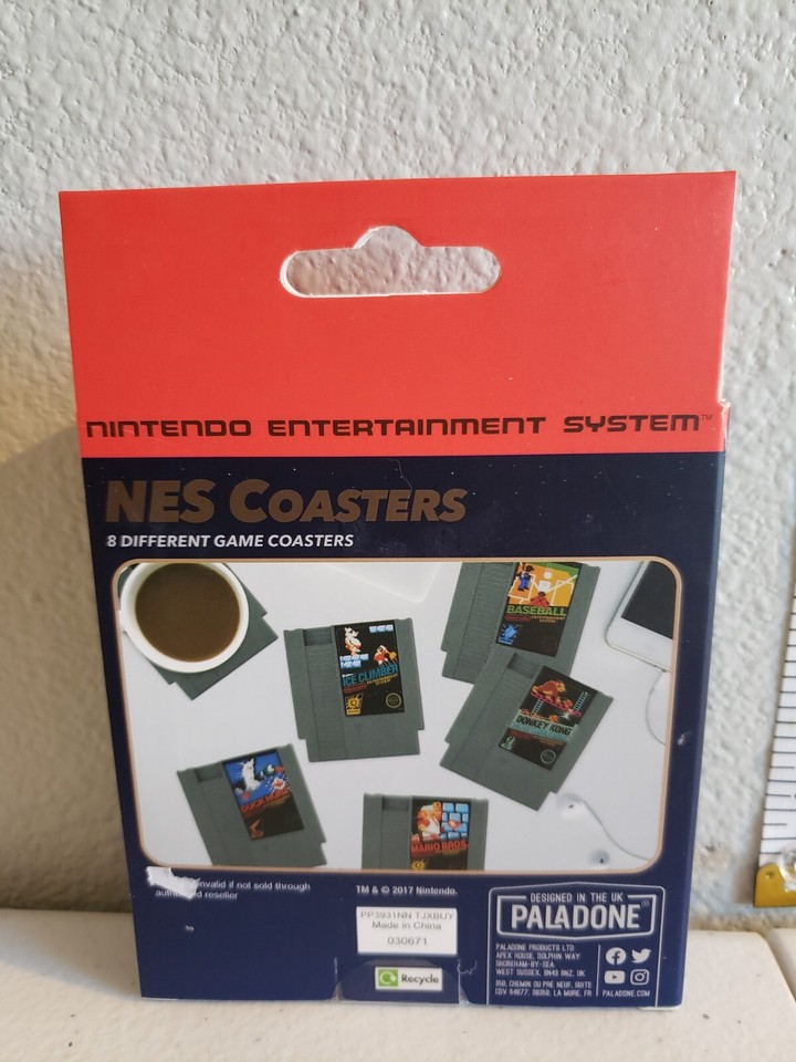 Nintendo NES Classic Video Game Coasters Set Of 8 Mario Bros,Donkey ...