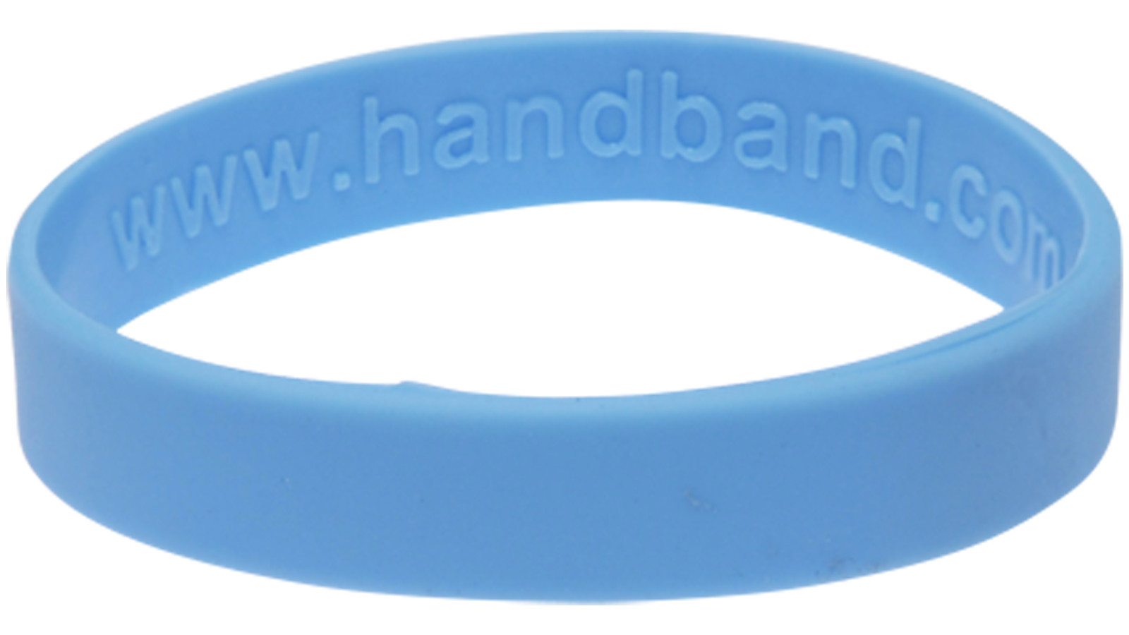 Light Blue Silicone Wristband Rubber Bracelet Elastic Blank Bangle by ...