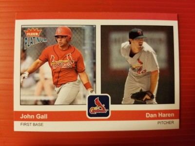 DAN HAREN - JOHN GALL - RC ROOKIE #192 ST. LOUIS CARDINALS - 2004 FLEER ...