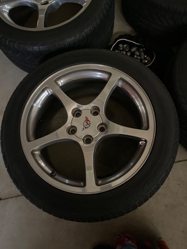 1997-2004 Chrome C5 Corvette Chrome Wheels Rims 17/18" Staggered SET ...