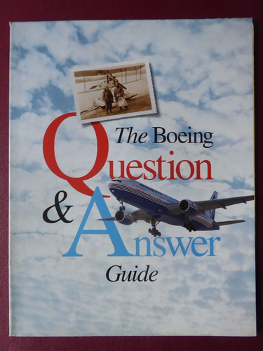 DEPLIANT PUB POSTER THE BOEING QUESTION & ANSWER GUIDE 747 777 AIRLINER ...