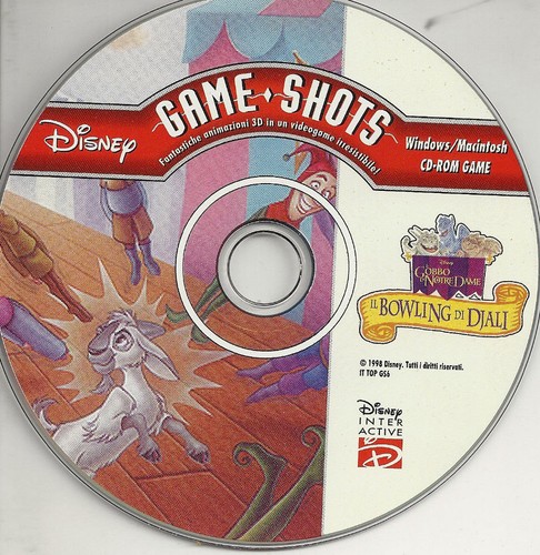 DISNEY GAME SHOTS GOBBO NOTRE DAME IL BOWLING DI DJALI Italian CD ROM ...