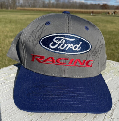 NASCAR Ford Racing Hat Autographed Mark Martin Jeff Burton Others | eBay