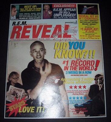 R.E.M. Reveal 2001 Short Print Poster Type Advert, Promo Ad | eBay