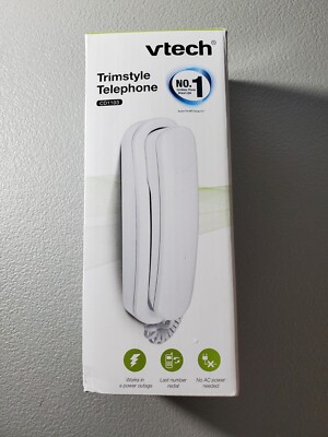 Vtech Basic Corded Trimstyle Phone, White - Open Box | eBay