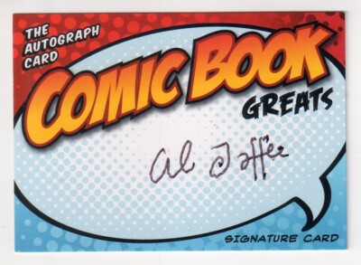 AL JAFFEE Signed Comic Book Greats Card - MAD Magazine Cartoonist ...