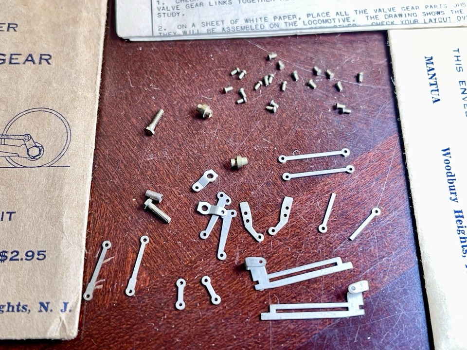 VALVE GEAR KIT 0-4-0 Shifter Booster Steam Locomotive MANTUA VINTAGE HO ...