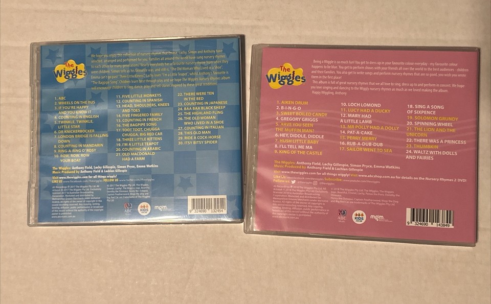 The Wiggles CD Bundle Nursery Rhymes 1&2 Album 602537808052 | eBay