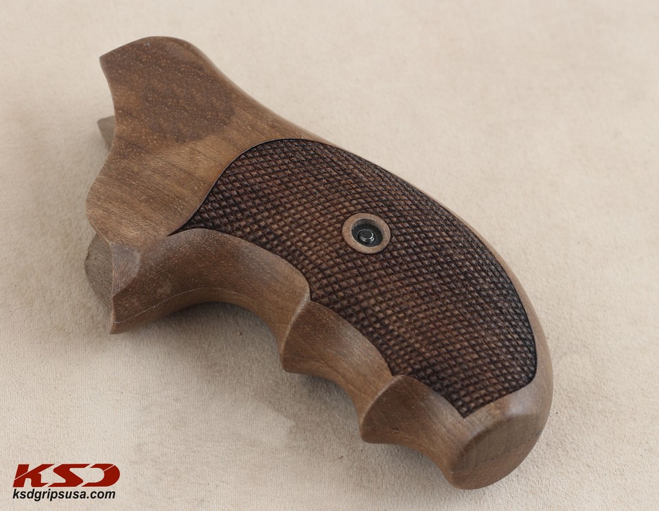 KSD Brand Ruger SP101 Compatible Walnut Grips Diamond + 5 Extra screw ...