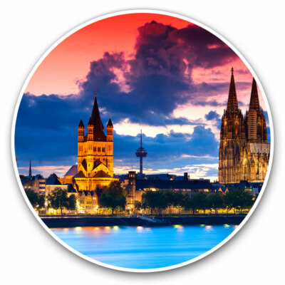 2 x Vinyl Stickers 15cm - Cool Cologne Cathedral Cool Gift #12203 | eBay UK