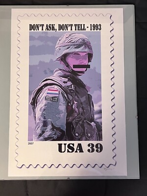 Frank H Jump- Don't Ask, Don't Tell '93- New 2007 US Commemorative ...