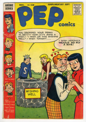 Archie Pep #118 1956- Complimentary Copy- Only Known Copy! | eBay