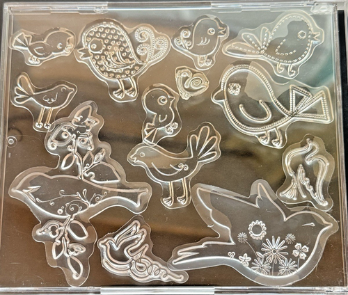 13 Stamps BIRDS Clear Cling Stamp Set Assorted Bird Stamp | eBay