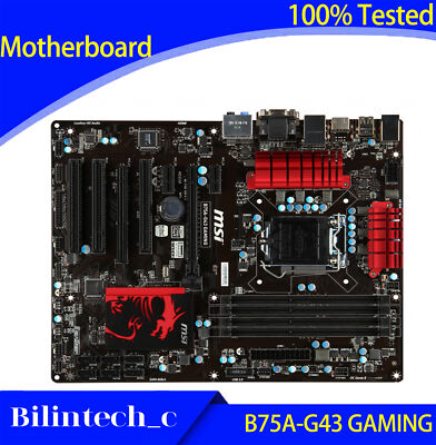 FOR MSI B75A-G43 GAMING Red Dragon Motherboard 1150PIN DDR3 32GB B75 | eBay