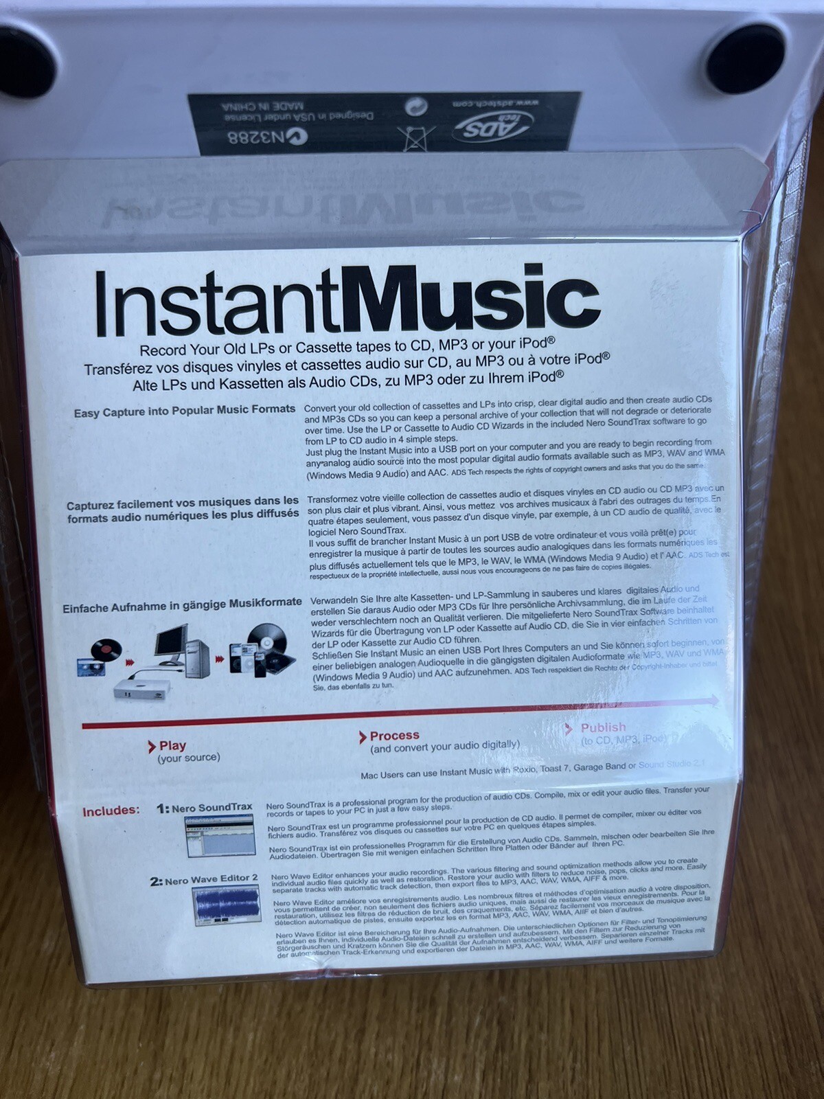 Ads Tech Instant Music Record Old Lp's & Cassettes 2 CD Mp3 iPod ...