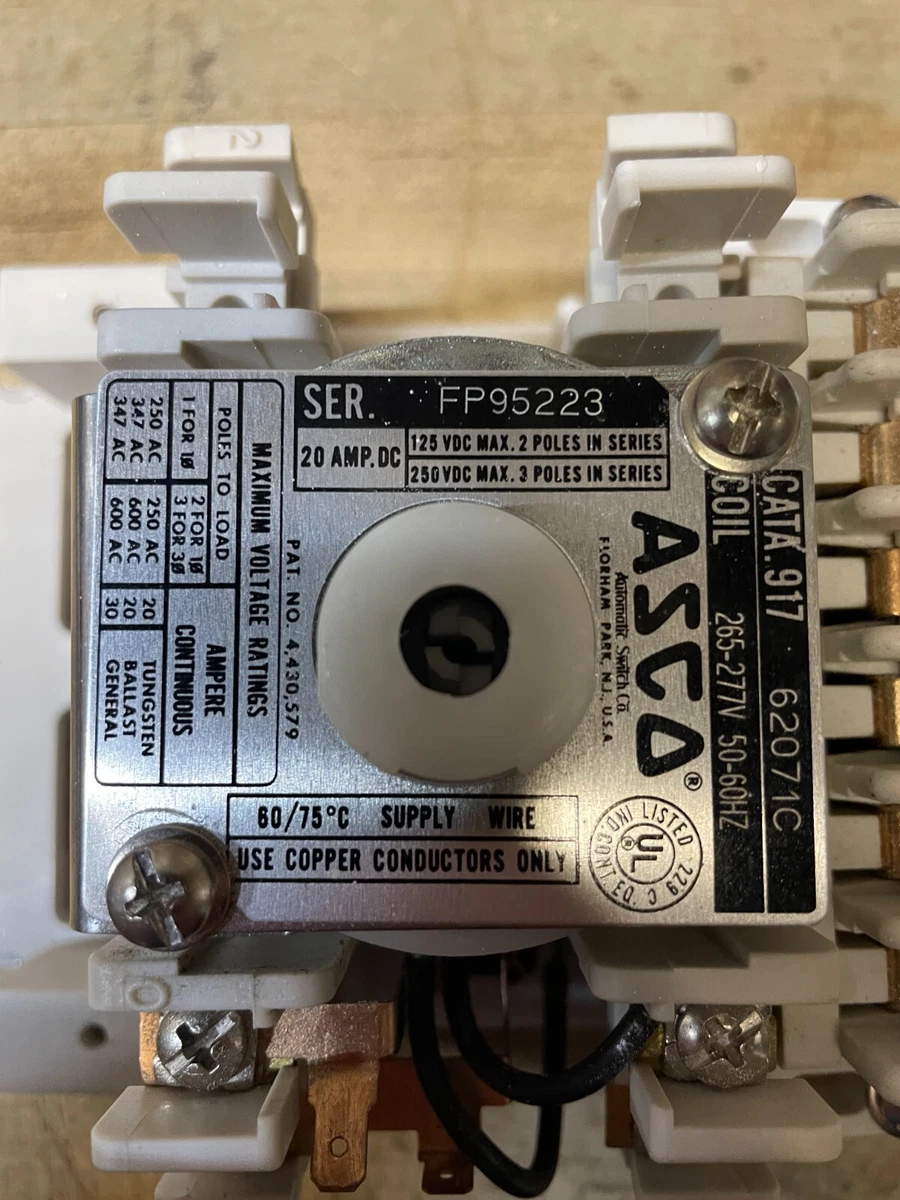 Asco 6 Pole Lighting Contactor | Shelly Lighting
