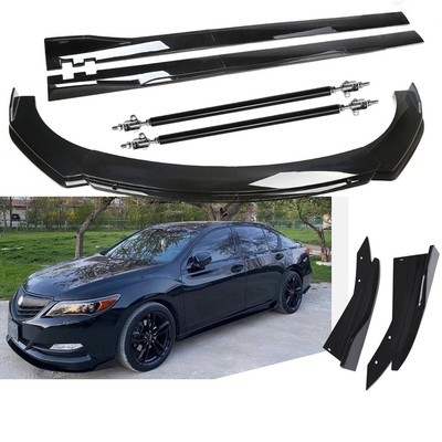 Front Bumper Lip Body Kit Spoiler Splitter For Acura RLX 2014-2020 Side ...