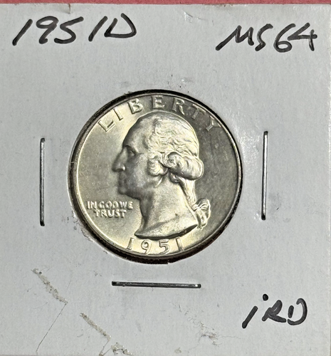 1951-D Washington Quarter * 90% Silver * High Grade * | eBay