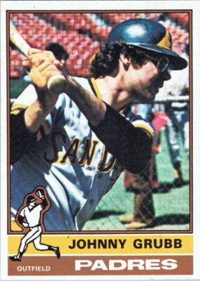 1976 Topps #422 Johnny Grubb San Diego Padres NM | eBay