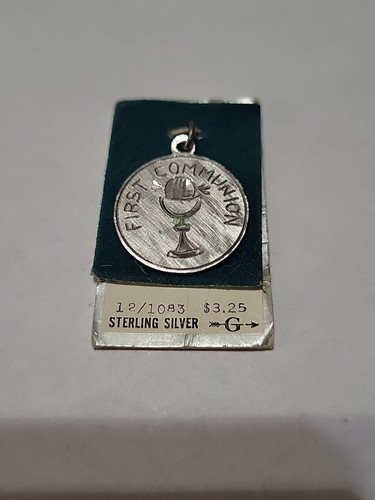 Vintage Sterling Silver First Holy Communion Bracelet Charm Necklace ...