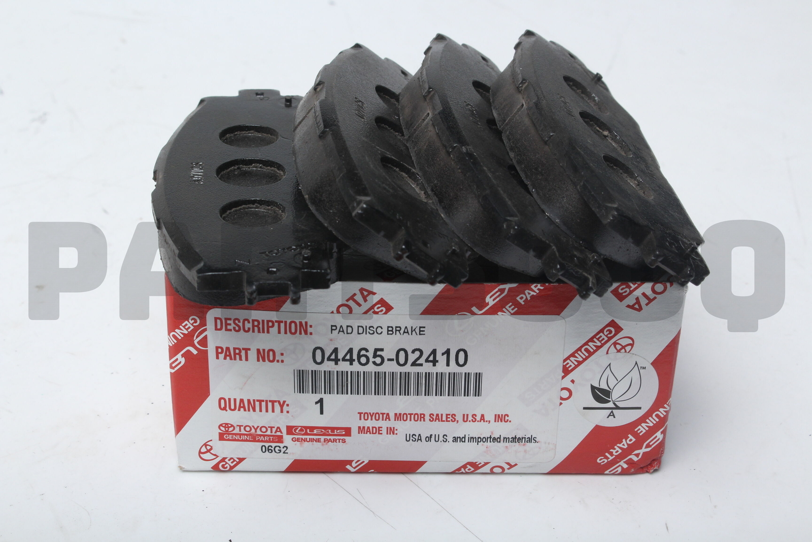 0446502410 Genuine Toyota PAD KIT, DISC BRAKE, FRONT 04465-02410 | eBay