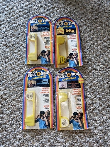 1979 Pocket Full O Fun Cartridges - Alice In wonderland X2, Popeye ...