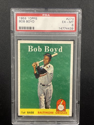 1958 Topps Bob Boyd #279 Baseball PSA 6 *PNCARDS* | eBay