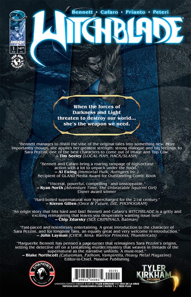 Witchblade (2024) #1 Unknown Comics Tyler Kirkham Virgin Exclusive Var ...