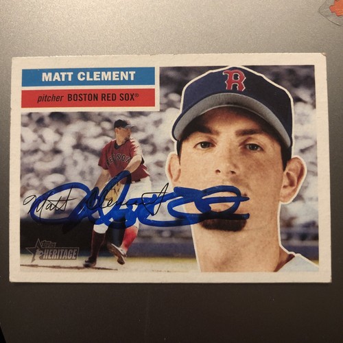 MATT CLEMENT 2005 TOPPS HERITAGE AUTOGRAPHED SIGNED AUTO BASEBALL CARD 308 RED S | eBay