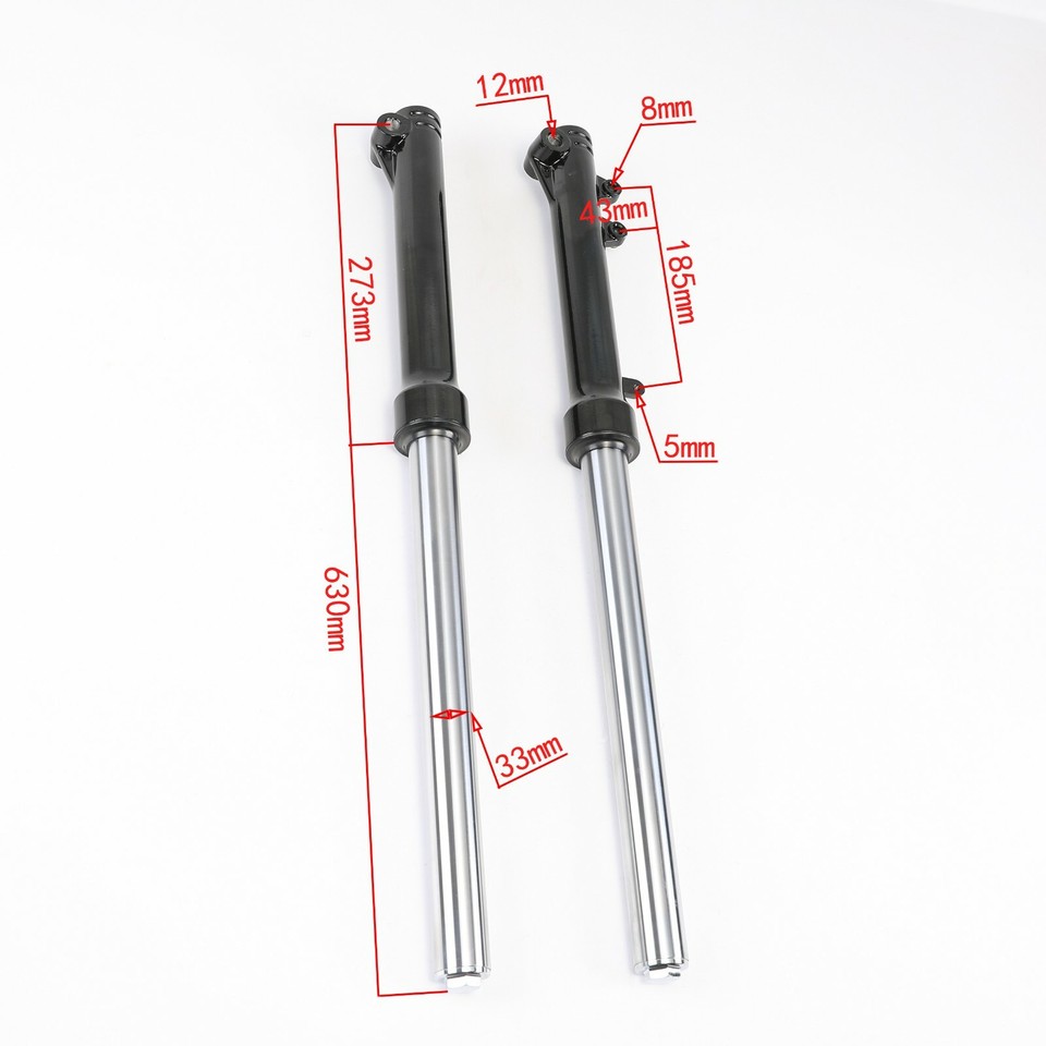 630mm Front Forks Triple Tree Clamp Kit Disc Brake for Mini Dirt Pit ...