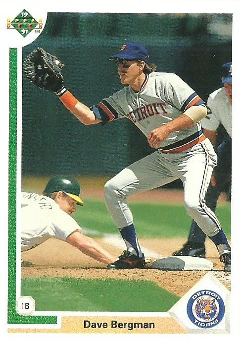 DAVE BERGMAN DETROIT TIGERS #599 - UPPER DECK NM-MT 1991 | eBay