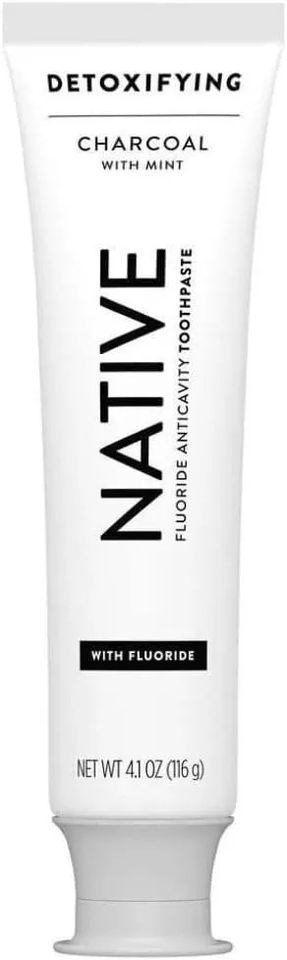 12Pack Native Fluoride Anticavity Toothpaste Charcoal with Mint 4.1 oz ...