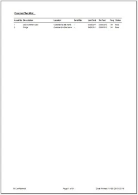 PAT TEST CERTIFICATES & PAT CHECKLIST | Grelly UK