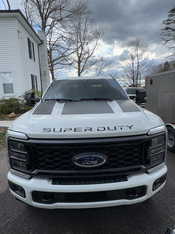 Fits Ford F350 F250 Super Duty Hood Stripes Vinyl Graphics Decal 2023 ...