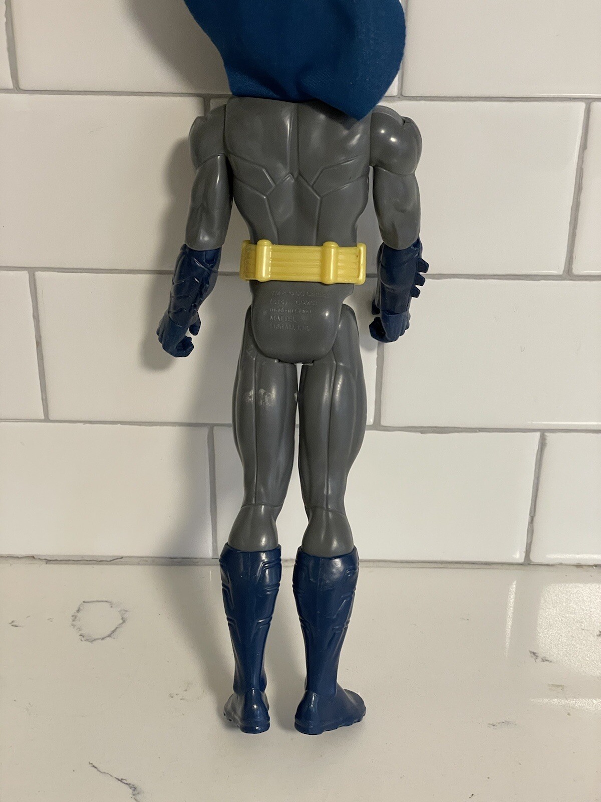 Batman TM & DC Comics 11.5" Action Figure Blue Cape Mattel Vintage | eBay