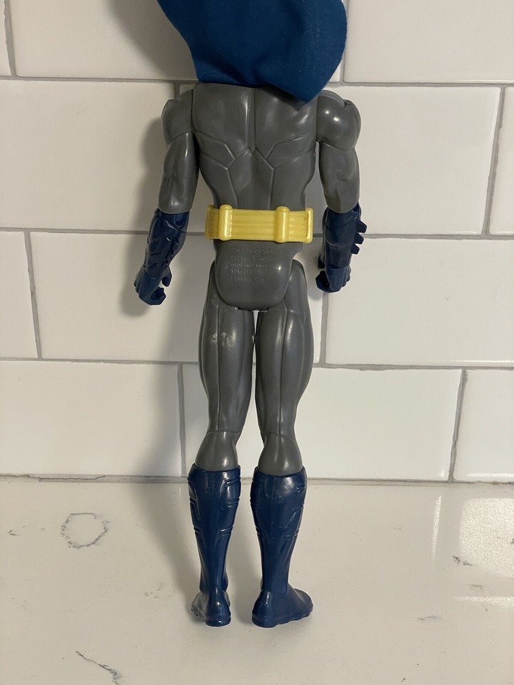 Batman TM & DC Comics 11.5" Action Figure Blue Cape Mattel Vintage | eBay