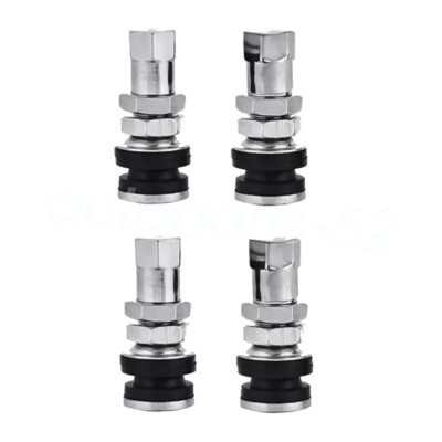 4PCS Bolt Valve Flush Mount Metal Chrome Tire Valve Stems High Pressure ...