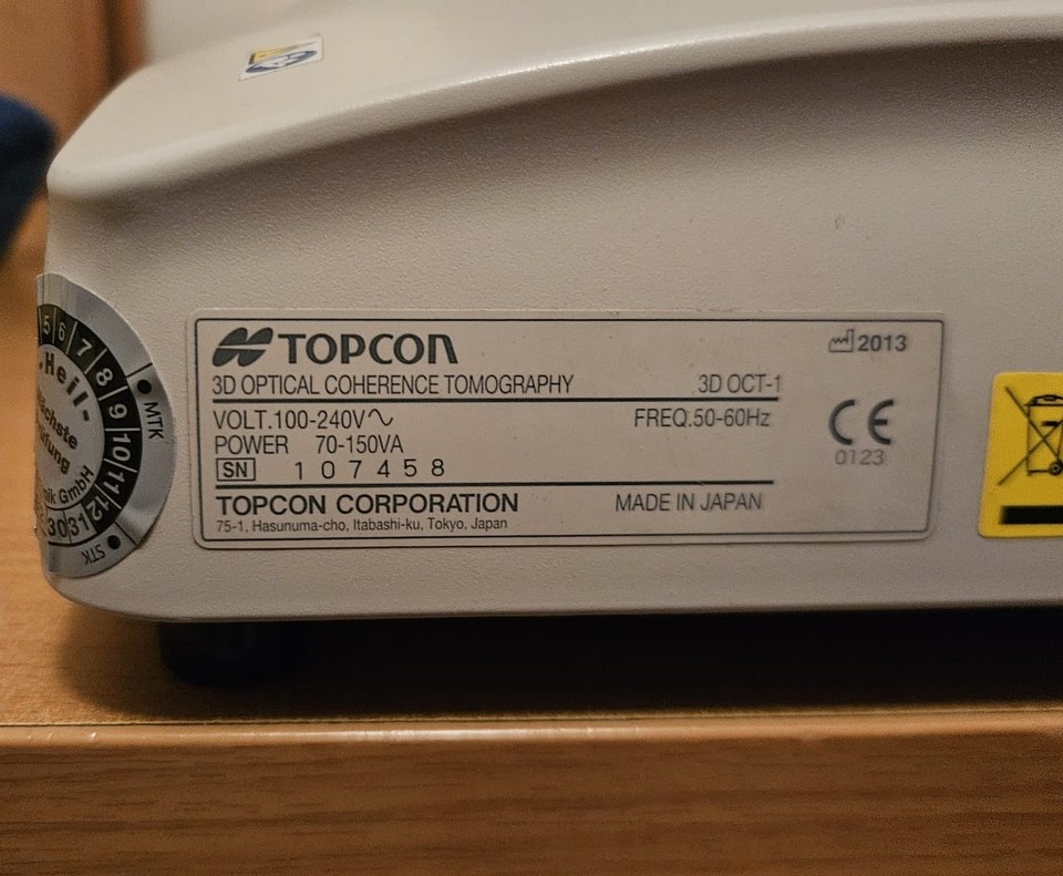 Topcon 3D OCT-1 Maestro OCT System – Retinal & Optic Nerve Imaging ...