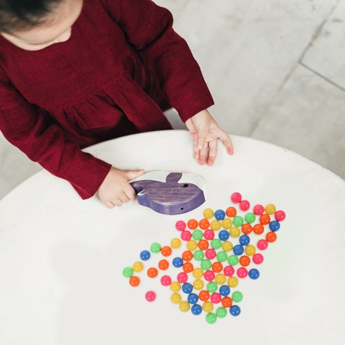 100pcs Colored Plastic Balls Counting Balls for Probability Learning (5 ...