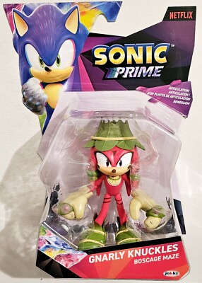 NETFLIX SONIC PRIME GNARLY KNUCKLES BOSCAGE MAZE 5" FIGURE BRAND NEW ...