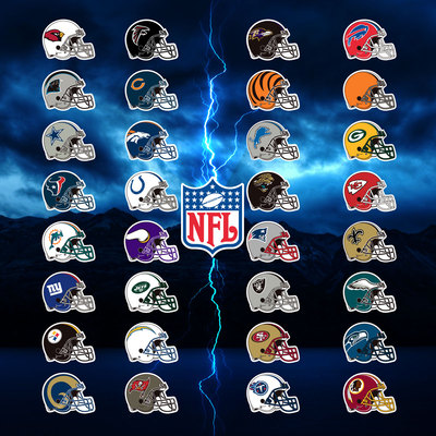 NFL Sticker Decal Helmet Logo - Die Cut Waterproof Vinyl - 5x4 | eBay