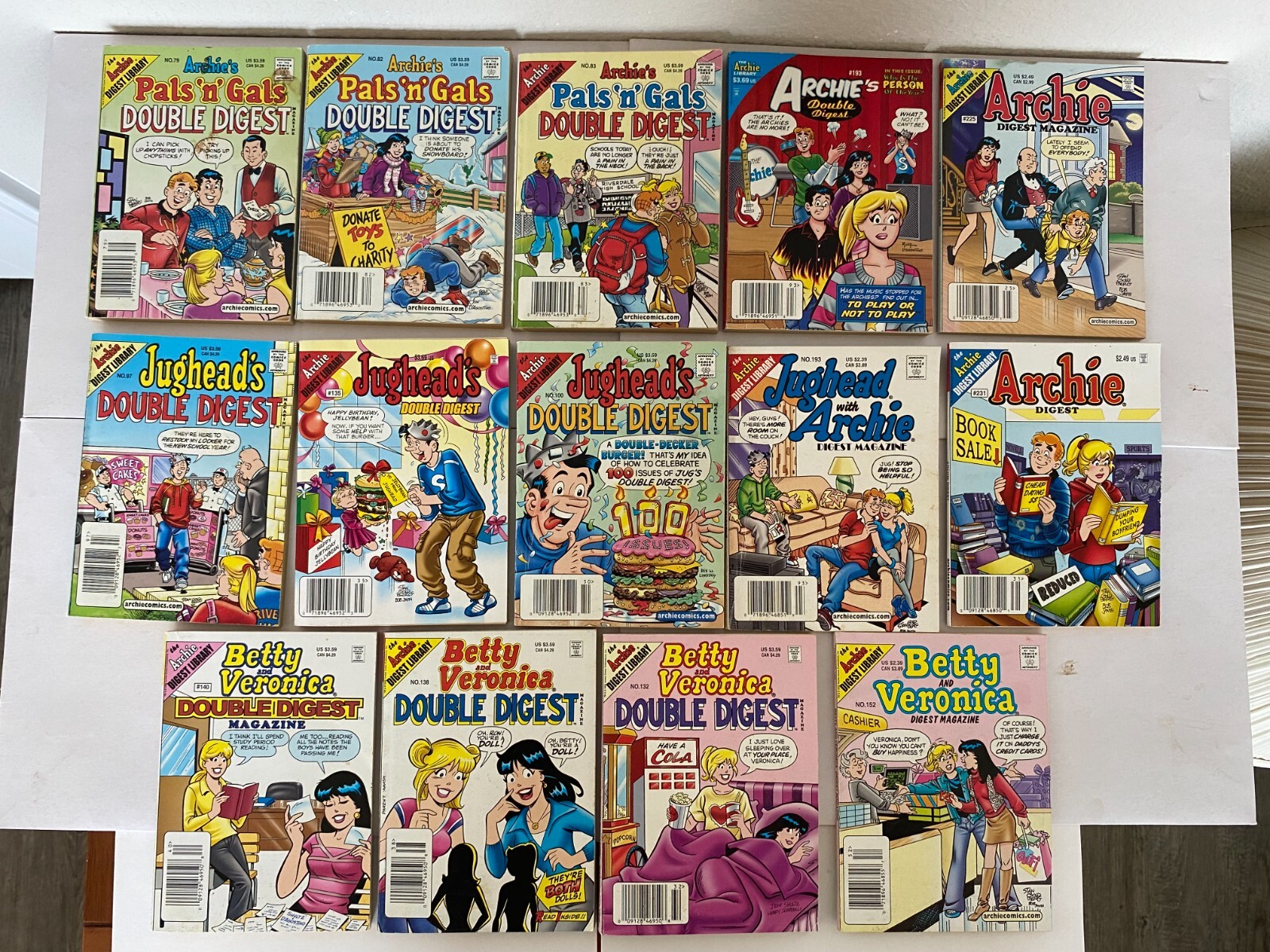 Lot of 14 Vintage Archie Digest Library Comic, Variety | eBay