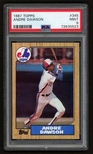 1987 TOPPS ANDRE DAWSON #345 MONTREAL EXPOS HOF THE HAWK PSA 9 MINT | eBay