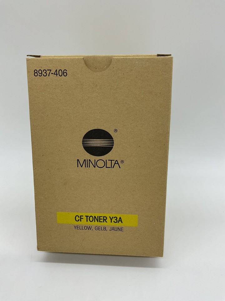 KONICA Minolta LASER JET PRINTER CF TONER CARTRIDGE 10.2OZ Y3A YELLOW ...