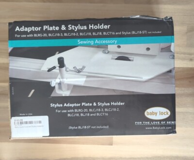 Adaptor Plate & Stylus Holder - BabyLock Longarm Quilting Accessory ...