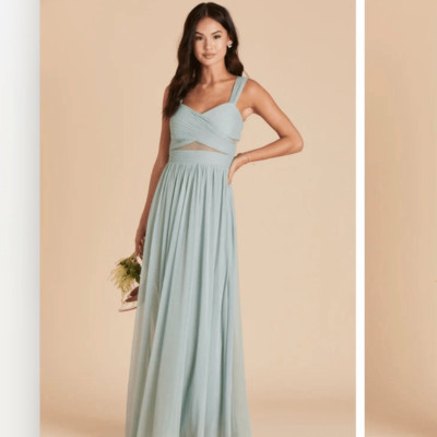 NWT BIRDY GREY ELSYE Maxi Dress In Mesh Sage Size S Mesh Cutouts Boho ...