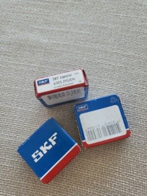 *NEW* Sealed Boxes SKF 6301-2RSJEM Deep Groove Single Row Ball Bearing ...